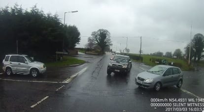 Watch: Newly-qualified driver causes car to swerve off the road missing ...