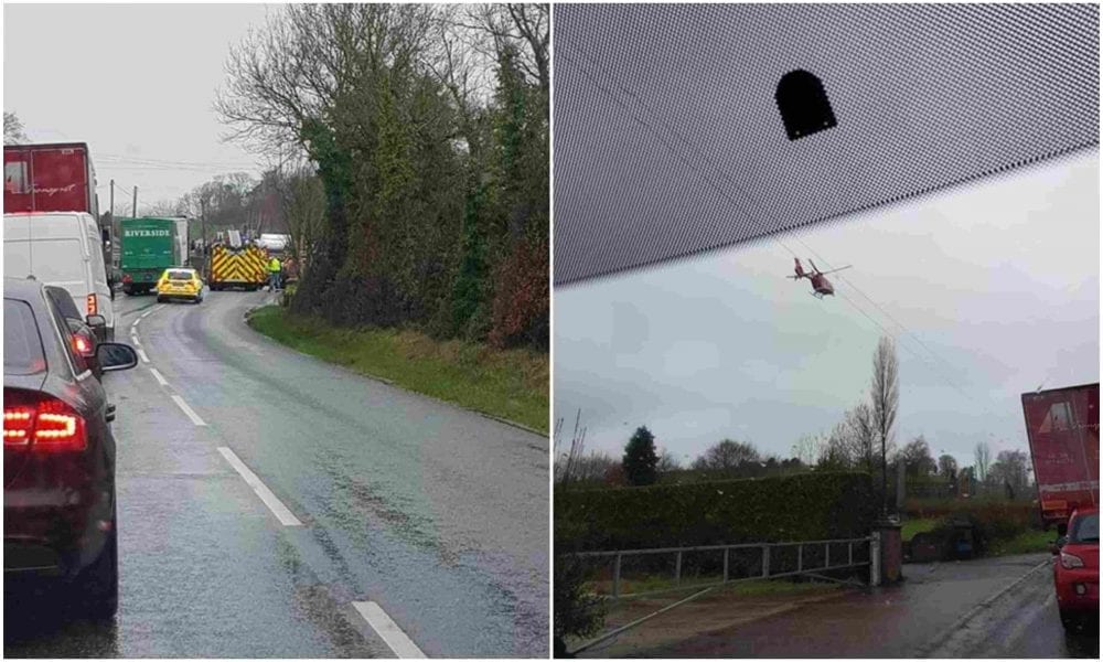 Air Ambulance on scene of serious two-vehicle collision outside Armagh ...