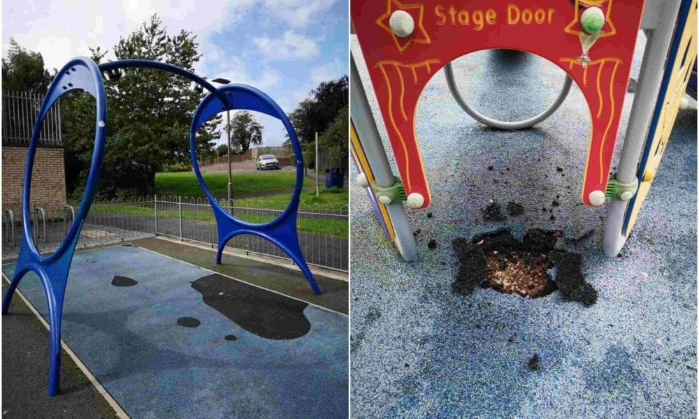 Children’s play park vandalised with resurfacing to cost up to £8,000 ...