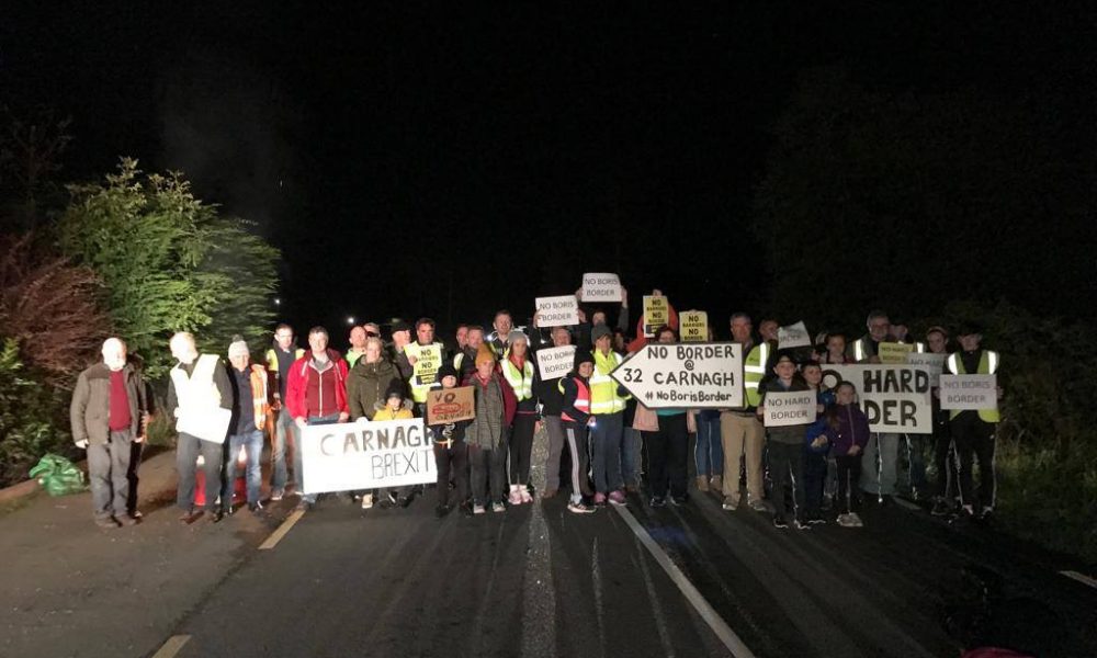 Young and old gather at Brexit border protests across Co Armagh – Armagh I