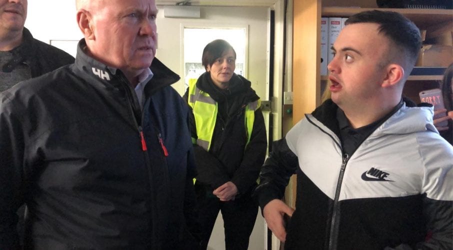 Tullysaran’s Matthew meets his hero EastEnders star Steve McFadden at ...